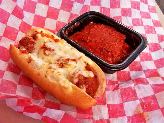 The meatball sub that launched a thousand cravings &ndash; tender meatballs nestled in sauce and melted cheese, all embraced by fresh-baked bread.
