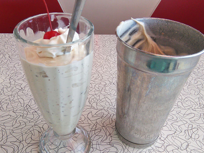 Not just a milkshake, but a dessert experience &ndash; thick enough to require serious straw strength without causing an aneurysm.