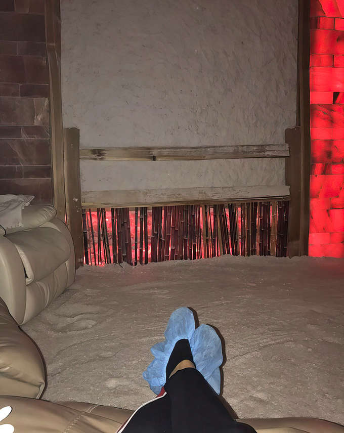 Wrapped in blankets with feet up, this is what peak relaxation looks like in its natural habitat.