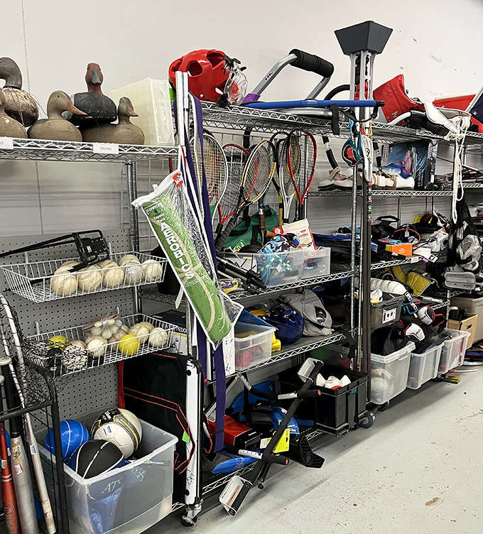 The sports equipment section &ndash; where someone else's abandoned New Year's resolution becomes your new weekend hobby at bargain prices.