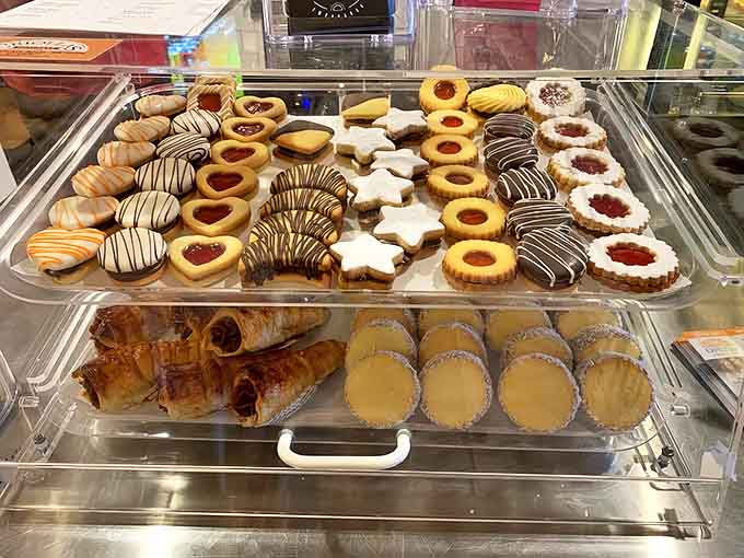 Sweet temptation awaits in the pastry case, where traditional Argentine cookies and pastries beckon. Resistance is futile&mdash;just order one of each!