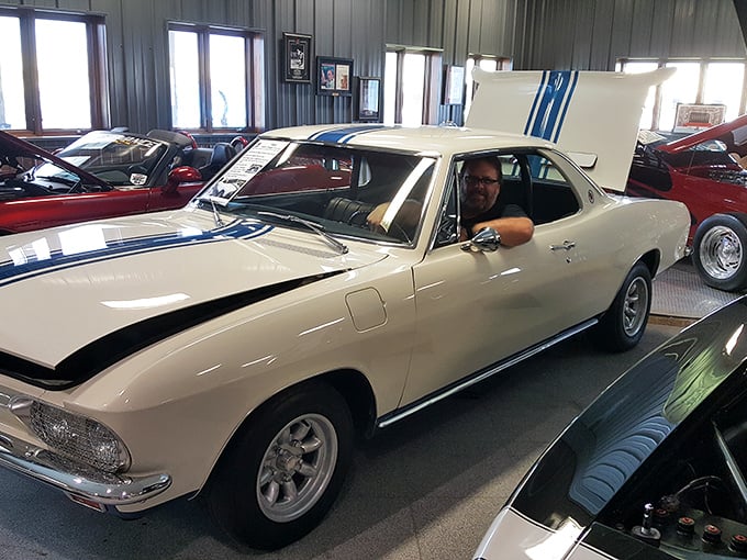 The meticulous restoration of this vintage Dodge shows the loving attention to detail that makes The Shed a cut above ordinary car museums.