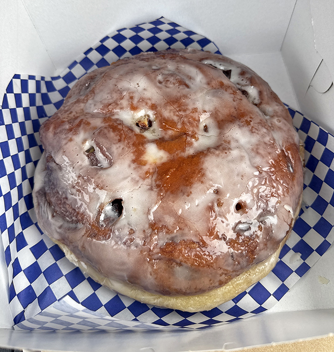 The legendary apple fritter – where apple pie meets doughnut in a crispy-edged, glaze-soaked marriage made in pastry heaven.