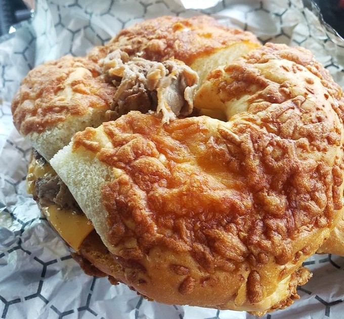 Asiago bagel: Not just a bagel &ndash; a throne of cheesy goodness fit for breakfast royalty, demanding respect with every chewy bite.