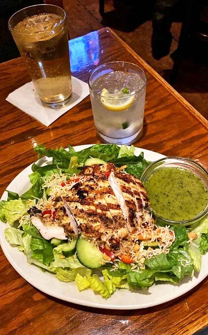 The Asian Chicken Salad proves healthy can be heavenly &ndash; grilled chicken, crisp greens, and that zingy dressing that makes vegetables feel like an indulgence.