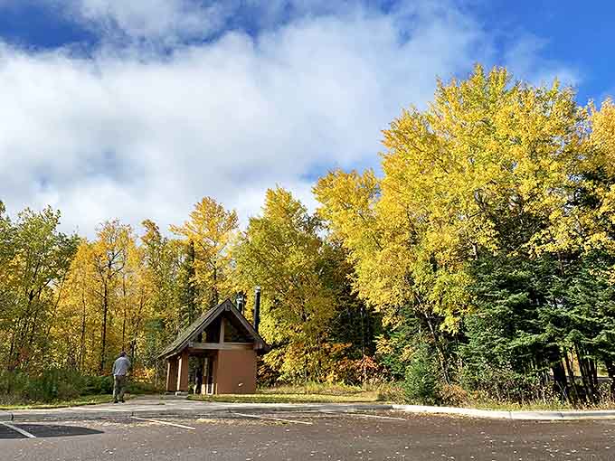 Autumn paints Old Mill State Park in a palette of golds and reds &ndash; Mother Nature showing off her artistic side.