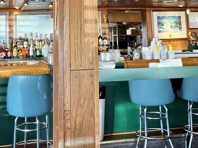 A cold Budweiser waiting patiently on the bar &ndash; sometimes the simplest pleasures are the most satisfying, especially after a day on the lake.