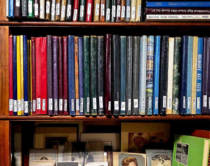 These neatly arranged vintage books aren't just reading material – they're doorways to worlds imagined before television stole our attention spans.