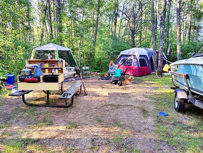 Home sweet temporary home &ndash; where canvas walls frame perfect views and pine-scented breezes replace air fresheners.