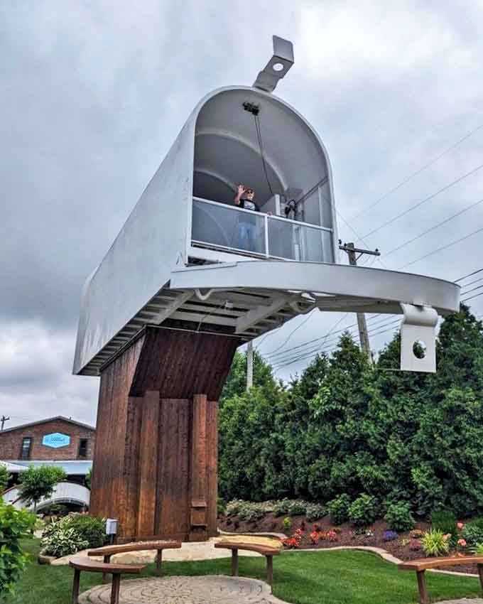 Neither snow nor rain nor heat nor gloom of night stays this courier from completing appointed rounds &ndash; even when the mailbox is building-sized!