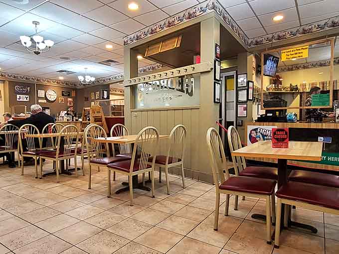 The warm, welcoming dining room buzzes with happy customers who know exactly where to find Ohio's best comfort food.