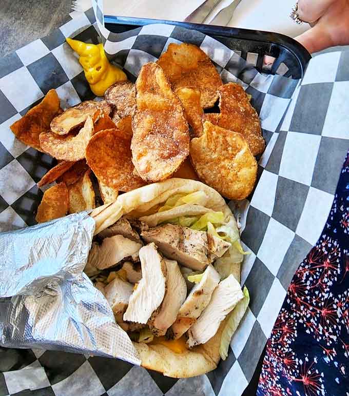 Fresh, flavorful, and satisfying &ndash; this pita pocket proves healthy-ish options don't have to sacrifice taste.