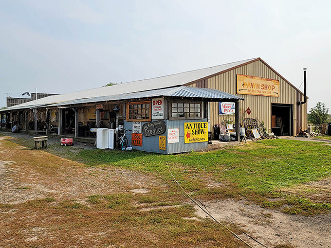 The outdoor grounds sprawl with metal sculptures that prove one person's scrap is another's masterpiece.