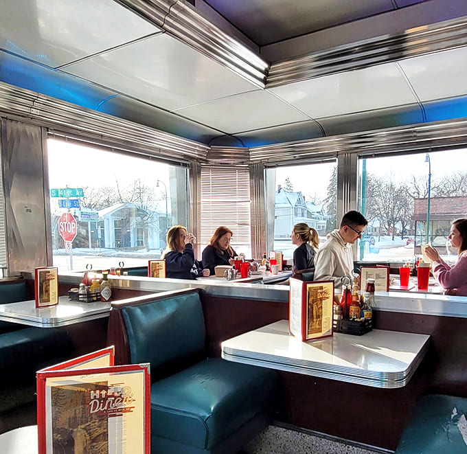 Morning light streams through the windows, turning everyday breakfast scenes into Edward Hopper paintings with better coffee and friendlier service.