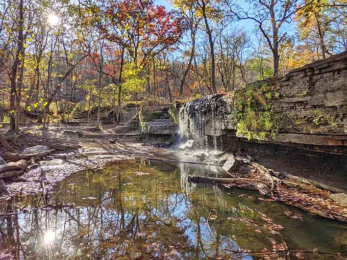 The falls create picture-perfect reflections that double your viewing pleasure, giving you twice the beauty for the same amount of hiking effort.