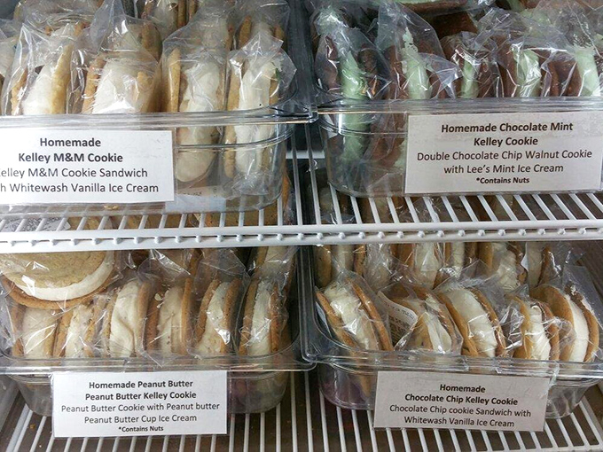 Ice cream sandwiches that put the store-bought version to shame &ndash; homemade cookies hugging farm-fresh ice cream.