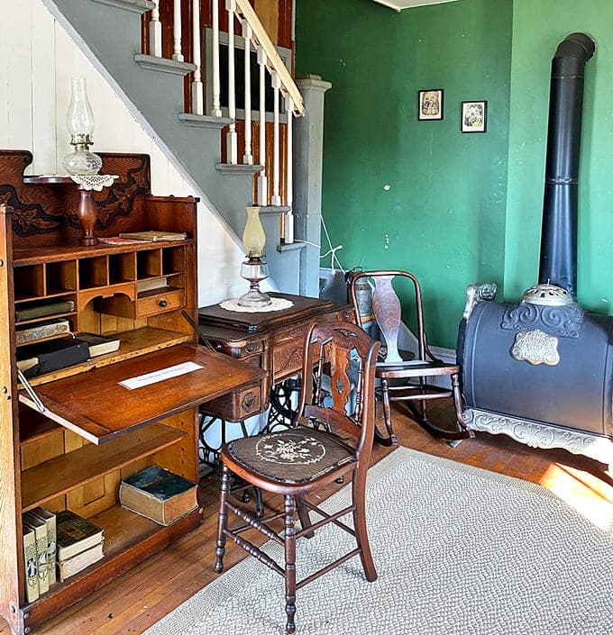 Step inside and travel back in time &ndash; that vintage desk has witnessed countless ship logs and letters home from keepers yearning for company.