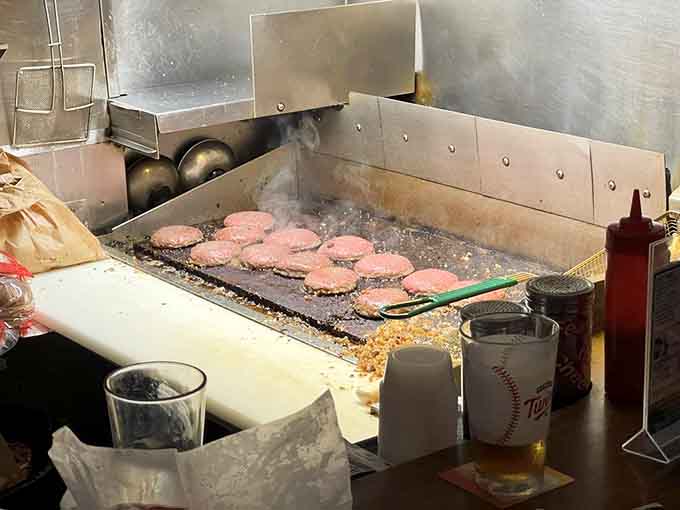 Watch the masters at work on the flattop, sealing cheese inside beef with the precision of surgeons.