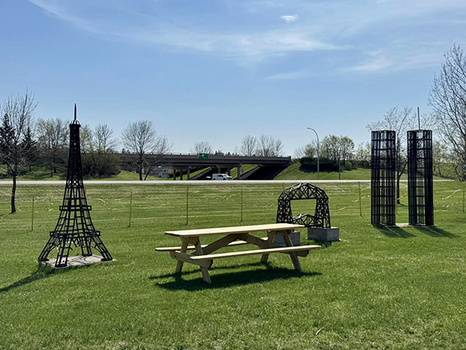 Miniature world landmarks create an unexpected sculpture garden &ndash; proving big ideas thrive in small-town Minnesota.