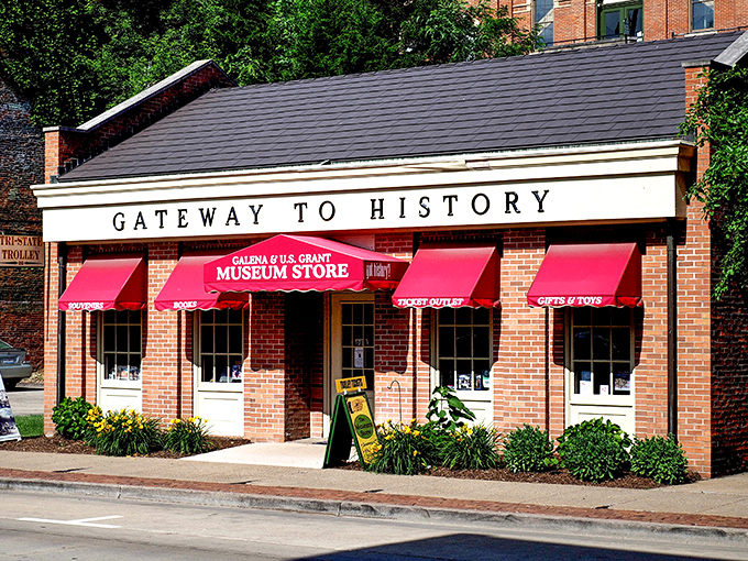 The Gateway to History museum store offers thoughtfully curated souvenirs that connect visitors to Galena's rich past beyond typical tourist trinkets.