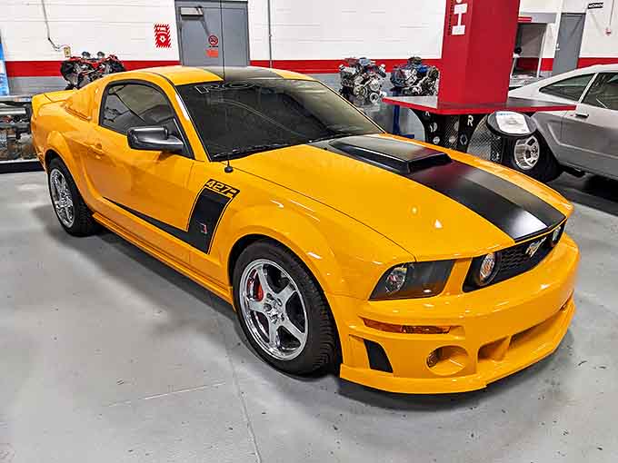 Sunshine yellow with racing stripes&mdash;this isn't just transportation, it's a statement piece that screams "life's too short for boring cars."