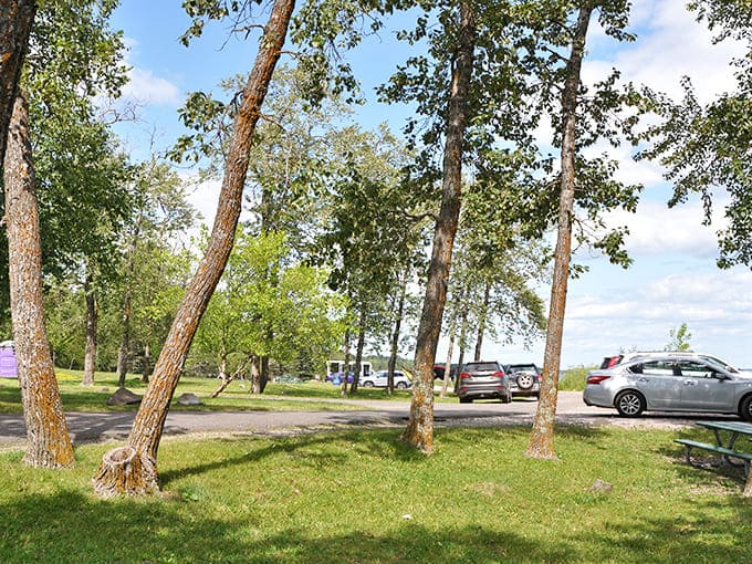 The modest parking area belies the natural wonder waiting just steps away &ndash; one of Minnesota's most accessible hidden gems.