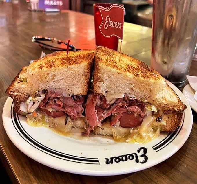 Behold the Valor Sandwich &ndash; a skyscraper of sliced meats and melted cheese that requires both hands and possibly a strategy session.