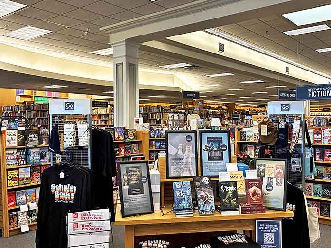 Fantasy and sci-fi lovers, rejoice! These meticulously organized shelves house everything from epic quests to interstellar adventures.