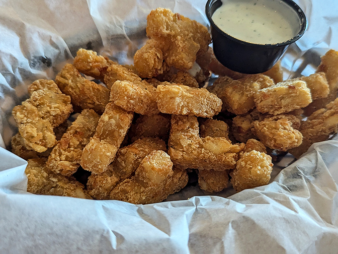 These tater tots aren’t playing around — crispy, golden, and ready to convert you to the delicious side.