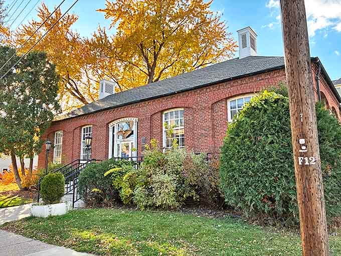 The historic brick post office stands as a handsome reminder of when sending mail was an event, not just something you avoid doing.