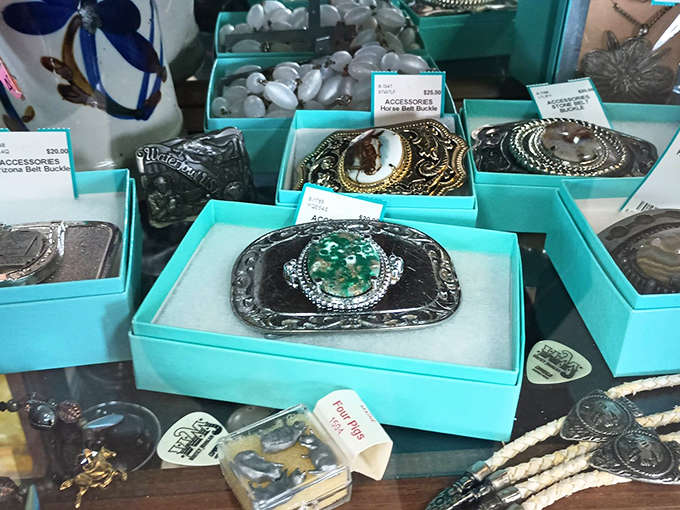 Cowboys would tip their hats to this collection of statement belt buckles &ndash; wearable art that turns ordinary jeans into a personality showcase.