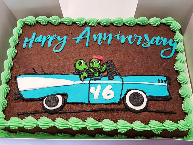 Custom cake artistry featuring vintage cars and whimsical characters &ndash; proof that imagination tastes even better with frosting on top.