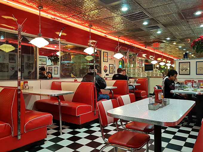 Where farmers in seed caps sit next to families with coloring placemats &ndash; America in microcosm, united by good food.
