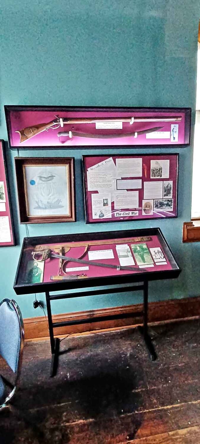 This Civil War-era rifle and historical documents connect Mac-A-Cheek to the broader American story unfolding when the castle was constructed.