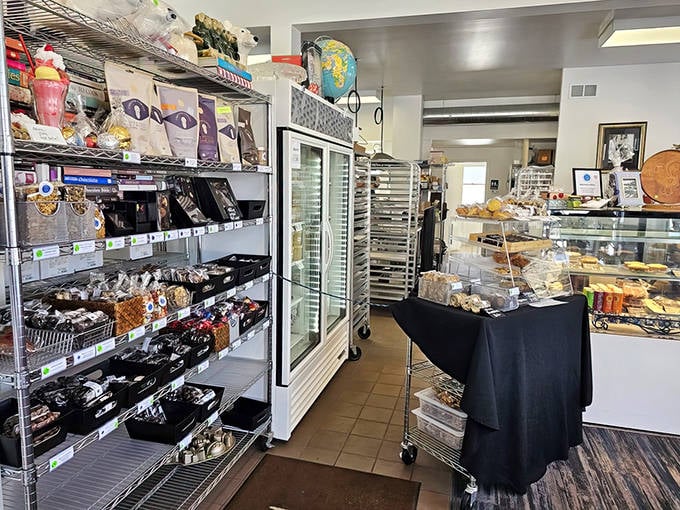 A treasure trove of temptations &ndash; the shop's interior reveals carefully arranged displays where every sweet treat begs for your attention.