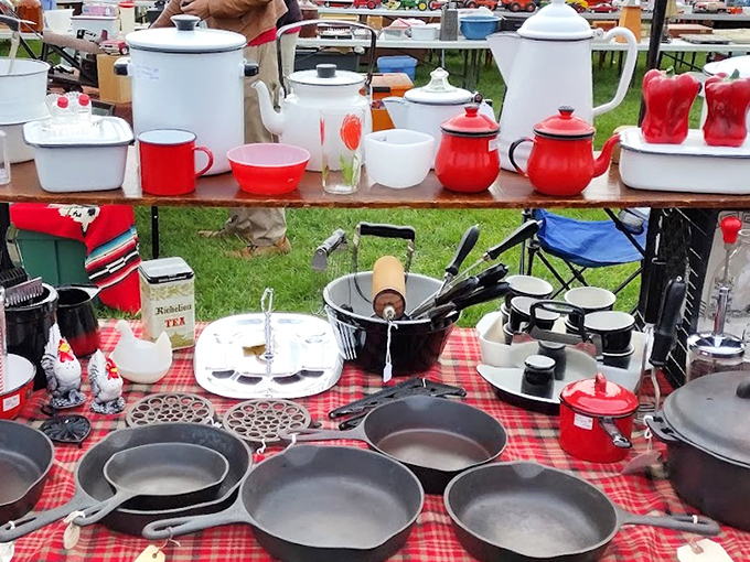 Cast iron heaven for serious cooks, these seasoned pans have been creating family meals for generations.