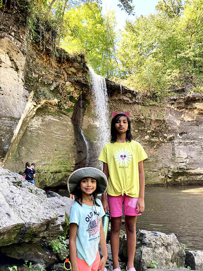 The falls provide the perfect backdrop for family memories &ndash; and thankfully, the rushing water drowns out any sibling squabbles.
