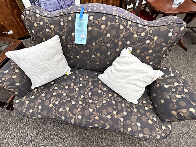 That sofa isn't just furniture – it's a conversation piece with stories to tell and new memories waiting to be made.