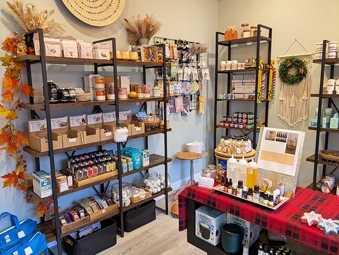 Browse wellness products while breathing easier &ndash; the retail space at Salty offers treasures for continuing your salt therapy journey at home.