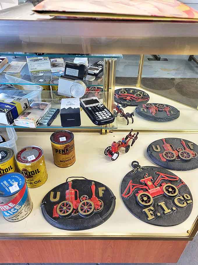 Vintage collectibles that trigger waves of nostalgia &ndash; from old Pennzoil cans to model tractors that transport you back in time.