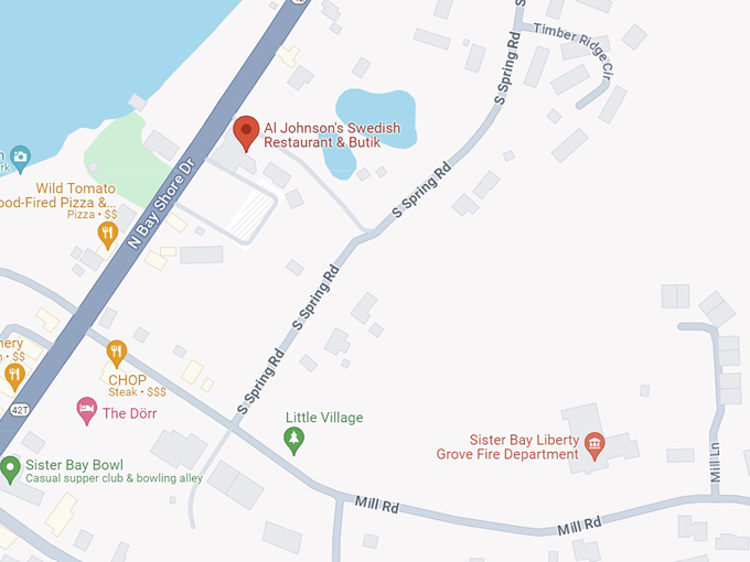 Al Johnson&rsquo;s Swedish Restaurant & Butik  10 map