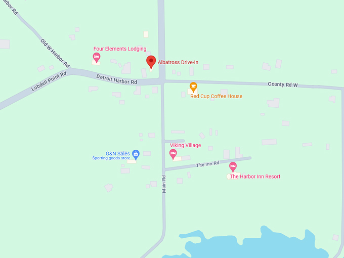 Albatross Drive-In 10 Map