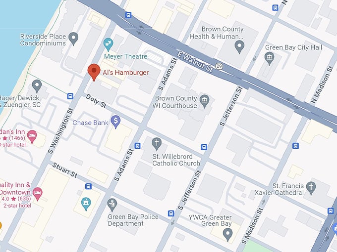 Al's hamburgers 10 map