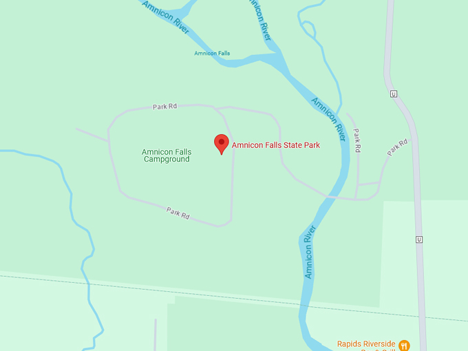 Amnicon Falls State Park 10 Map
