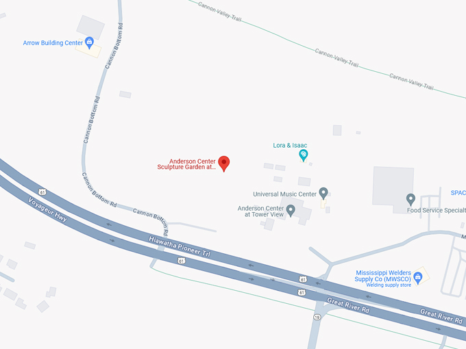 Anderson Center Sculpture Garden Map