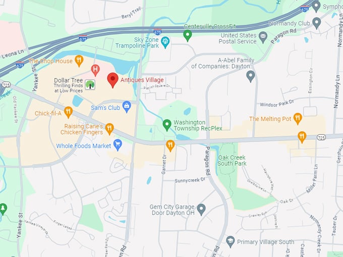 antiques village 10 map