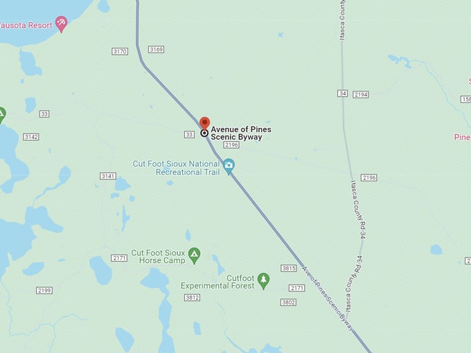 avenue of pines scenic byway 10 map