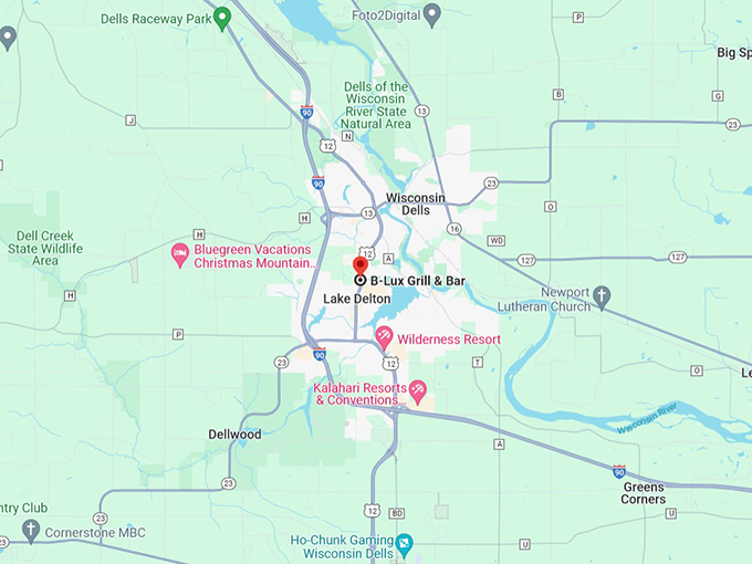 B-Lux Grill & Bar 10 Map