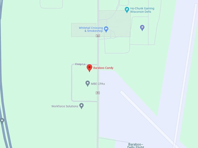 Baraboo Candy Co LLC 10 Map