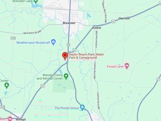 Baylor Beach Park 10 Map